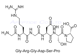 GRGDSP,Gly-Arg-Gly-Asp-Ser-Pro-RGD肽库产品-多肽、多肽合成服务 - 楚肽生物科技